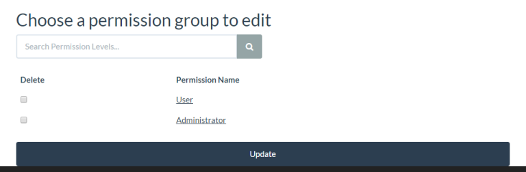Using the built in search – UserSpice